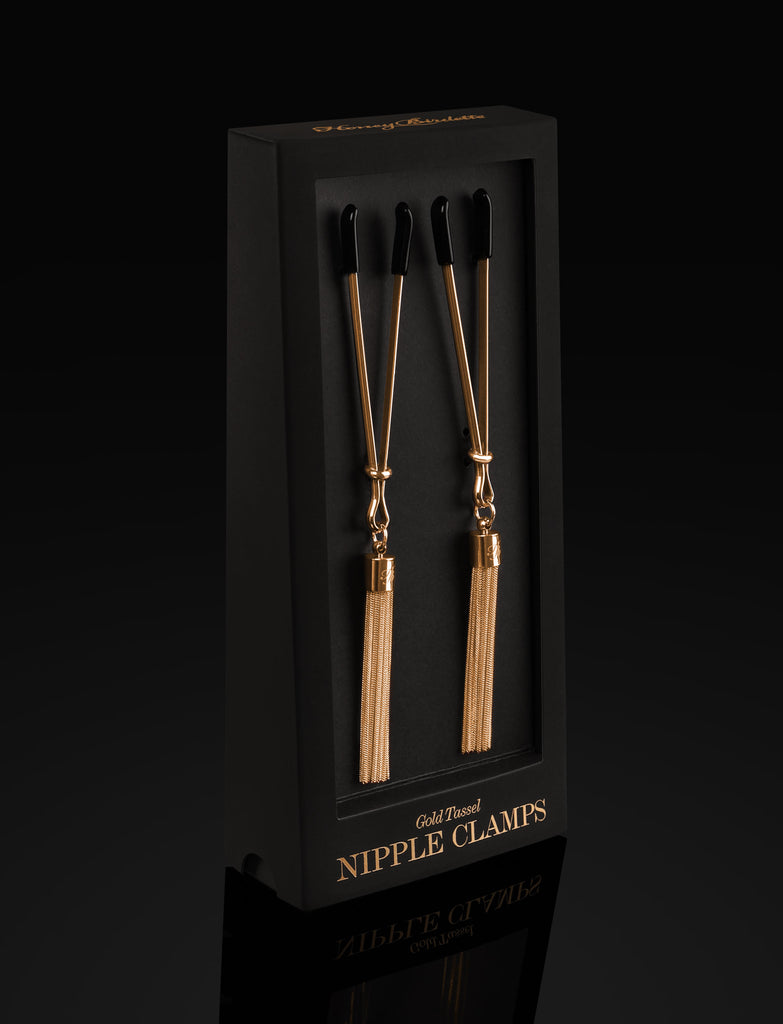 Gold Tassel Nipple Clamps | Shop BONDAGE | Honey Birdette
